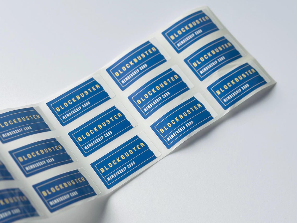 Retro Blockbuster Logo Sticker: 90s Nostalgia Vinyl Decal - Etsy