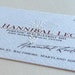 Hannibal Lecter Horror Bookmark - Business Card & Costume Prop - Etsy UK