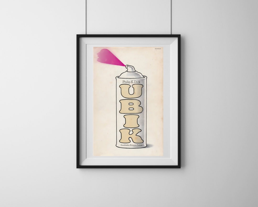 Vintage Ubik Book Cover Poster - Philip K. Dick Literary Wall Art for ...