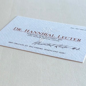 Hannibal Lecter Bookmark, Silence of the Lambs Gift, Horror Bookmarks ...