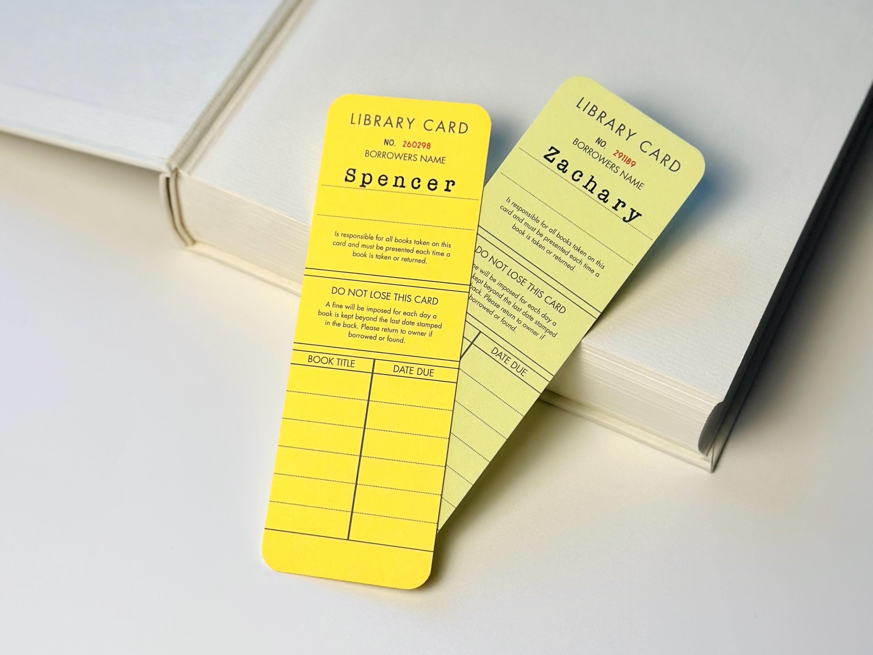 Personalized Kids Library Bookmarks, Bookmark for Children and Young ...