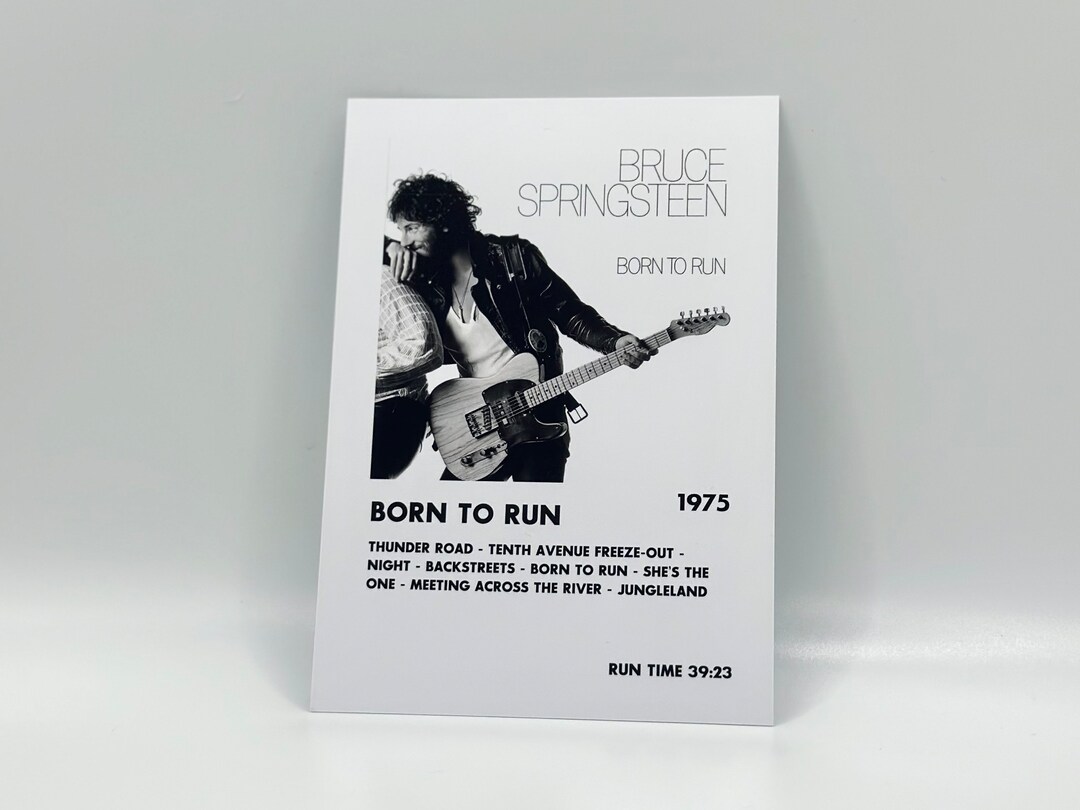 Bruce Springsteen, Aesthetic Album Prints, Born to Run, Album Poster ...