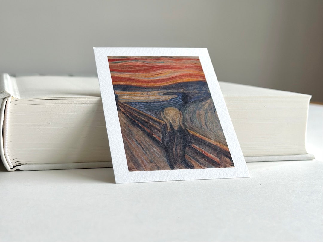 The Scream Painting Bookmark, Edvard Munch’s Painted Bookmarks, Vintage ...