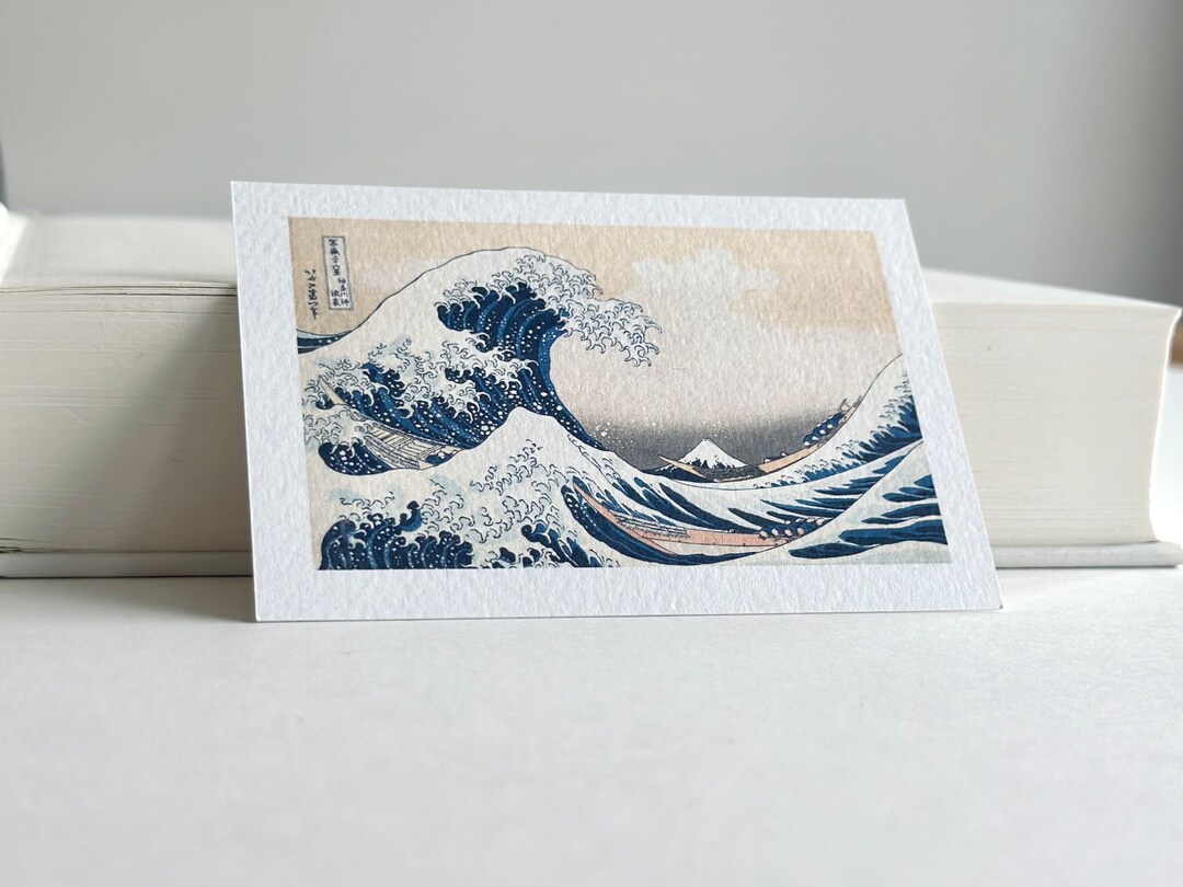 The Great Wave off Kanagawa Painting Bookmark, Katsushika Hokusai's ...