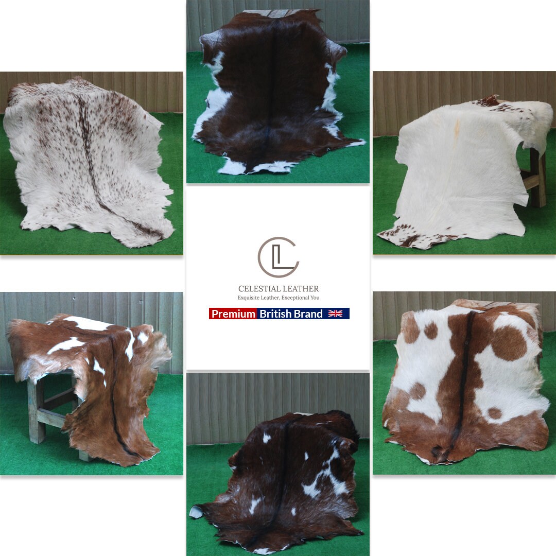 Stunning Multicolour Goat Skin Rugs UK Luxury Pure Goat Skin Floor Rugs ...