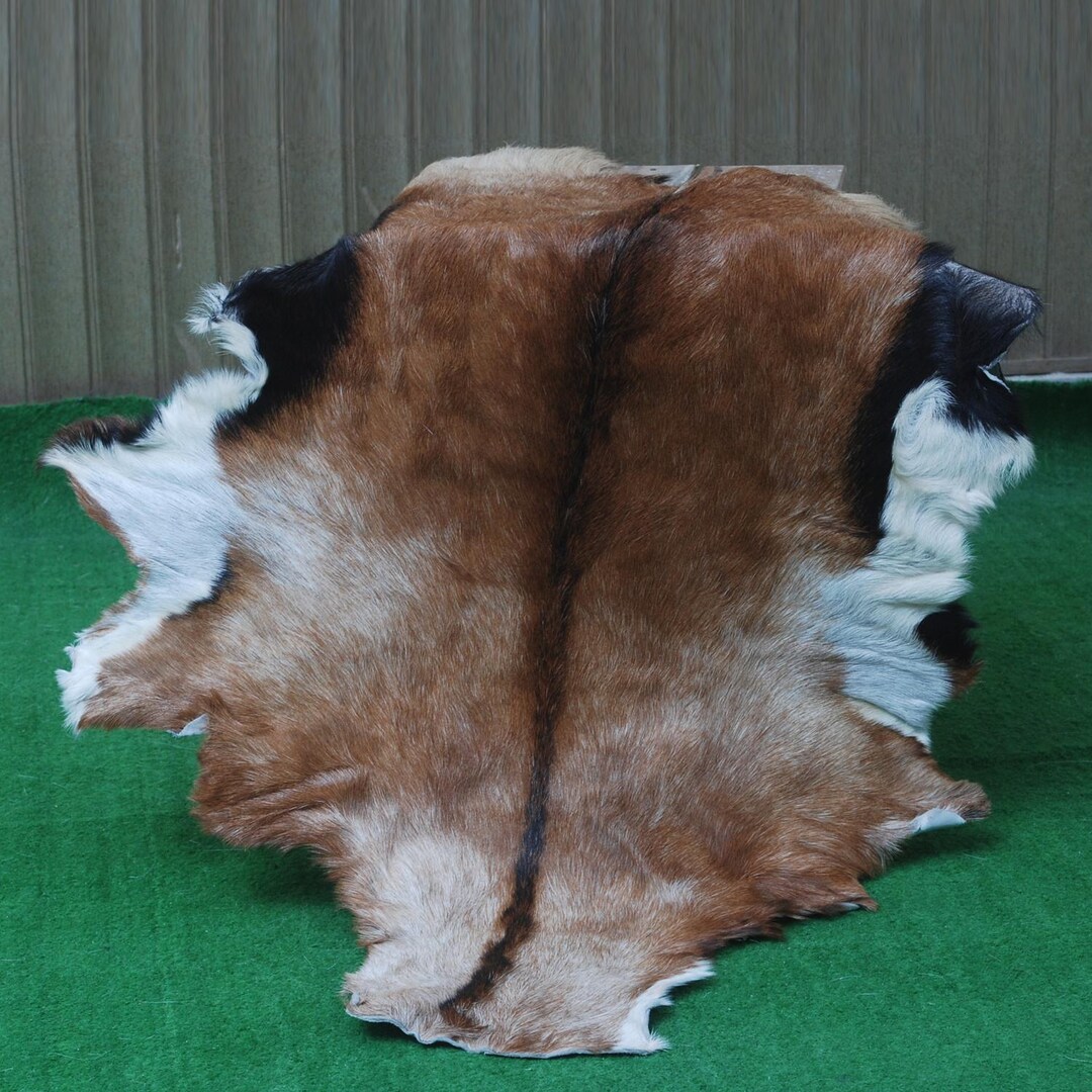 Luxurious Multicolour Goat Skin Rug Handmade From Pure Goat Skin Soft ...
