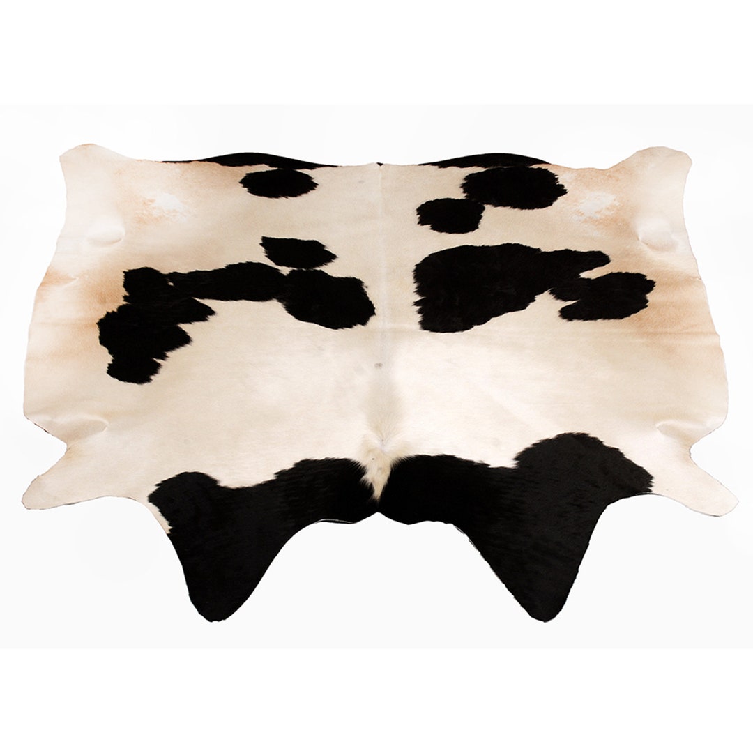 Cowhide Rug Cowhide Skin Natural Leather Black White Area Rug Animal ...
