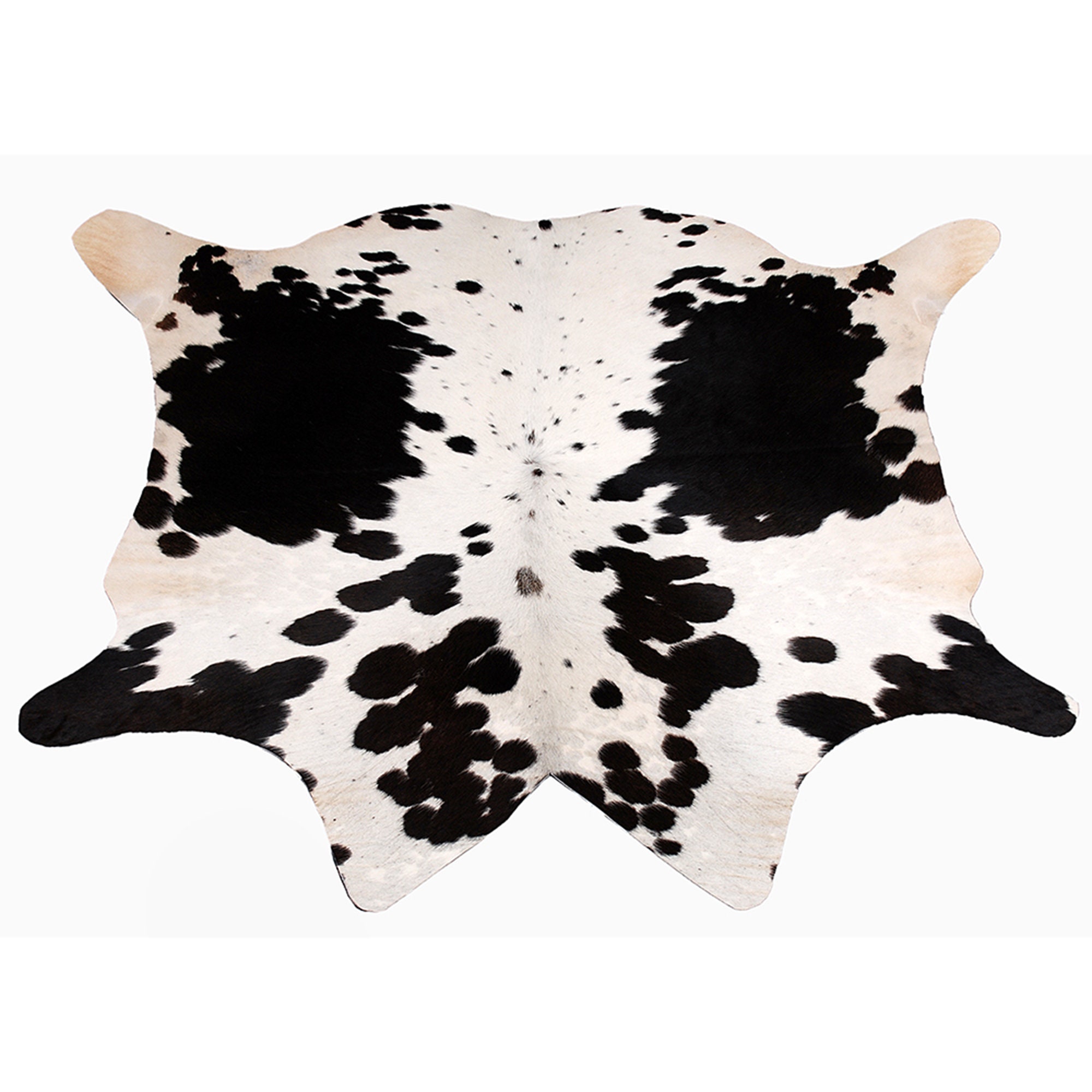 Cowhide Rug Cowhide Skin Natural Leather Black White Area Rug Animal ...