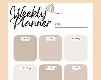 Printable October Planner - Etsy