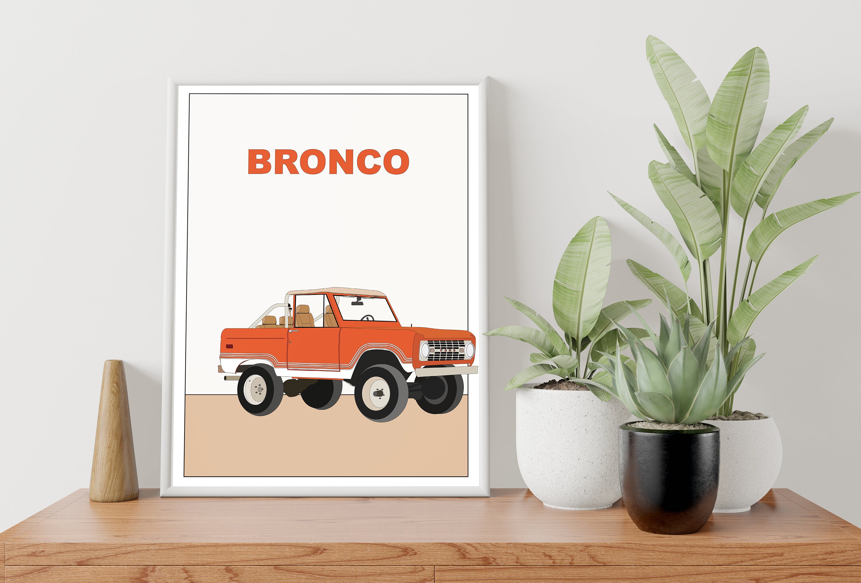 Ford Bronco Poster Digital Download - Vintage Car Art Print - Instant ...