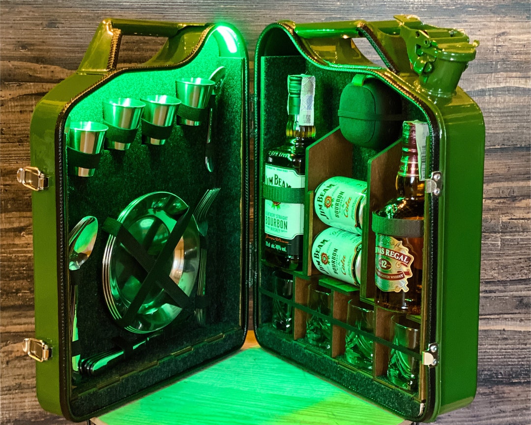 20 L Green Jerry Can Bar Set for Picnic for 4 Fuel Bar - Etsy