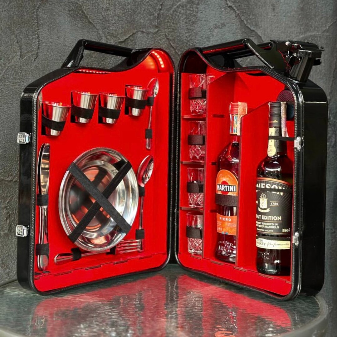 Mini Bar Made From a Metal 20-liter Gasoline Can. A Gift for a Man for ...