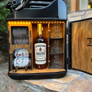 Personalized Minibar! Canister Bar for Your Favorite Alcohol and Drinks ...