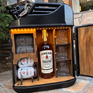 Personalized Minibar! Canister Bar for Your Favorite Alcohol and Drinks ...