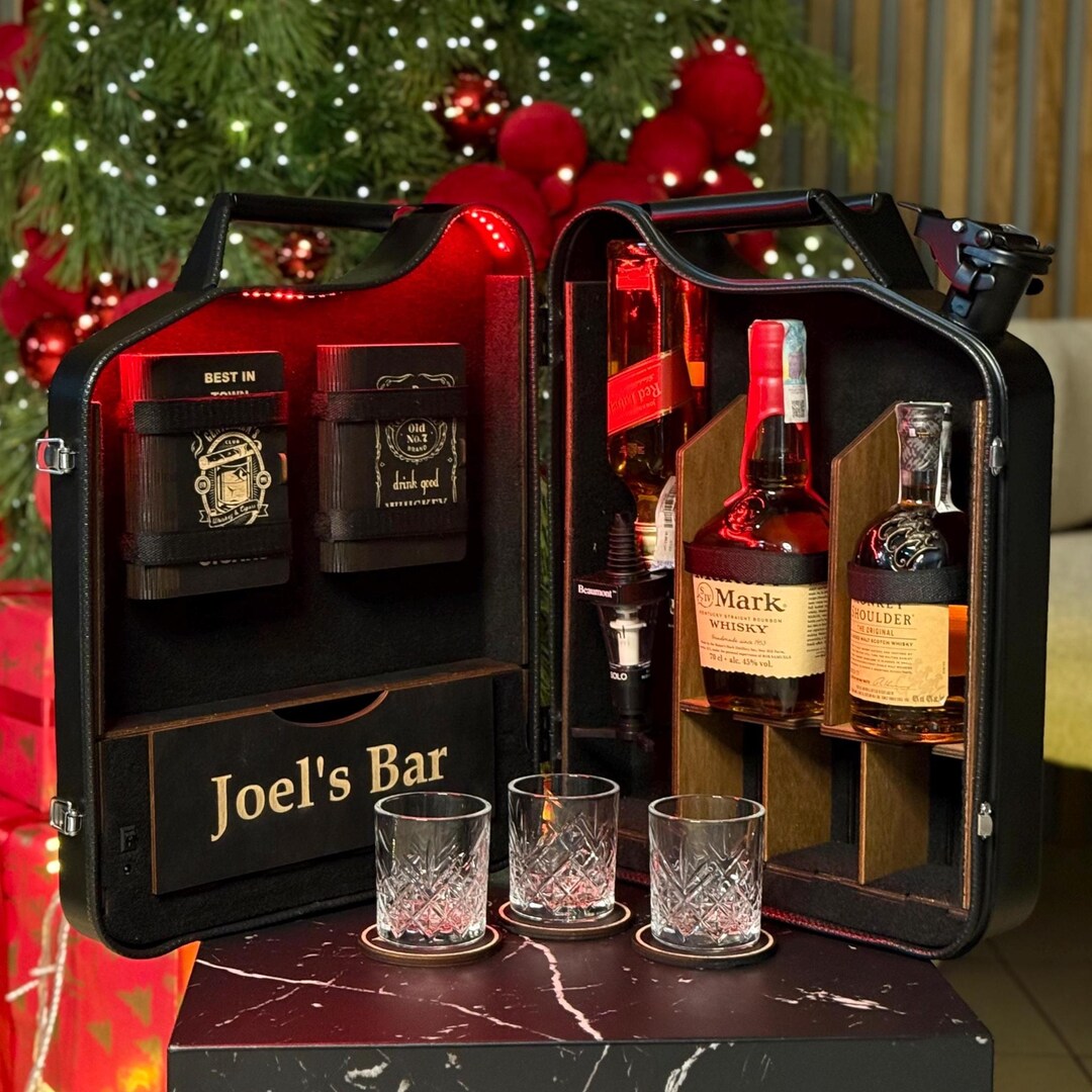 Fuel Can Whiskey Mini Bar With Dispenser, Personalized Gift for Him - Etsy