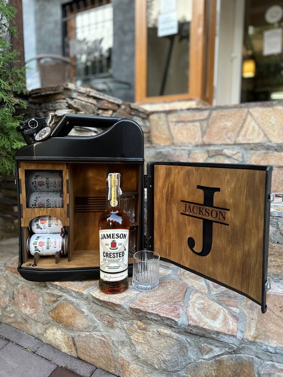 Personalized Minibar! Canister Bar for Your Favorite Alcohol and Drinks ...