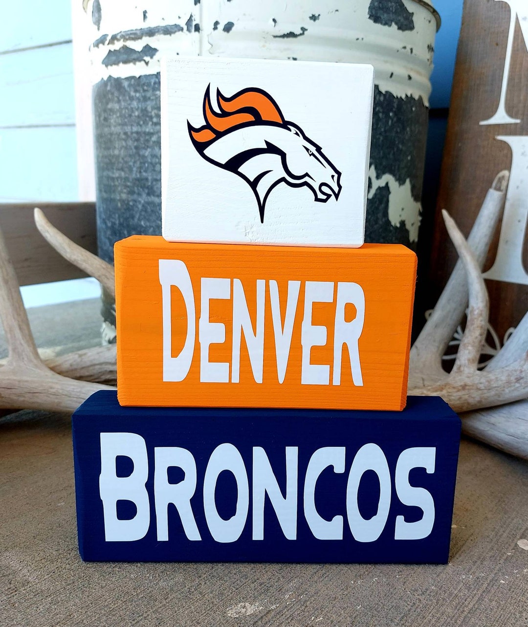 Denver Broncos | Block Set | Broncos - Etsy