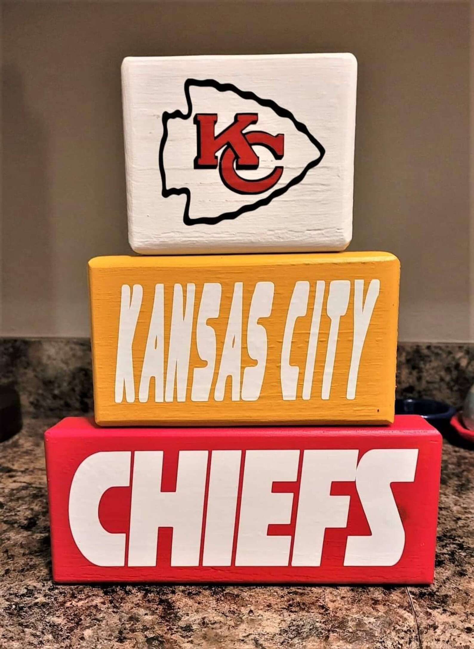 Kansas City Chiefs| Block Set| KC - Etsy