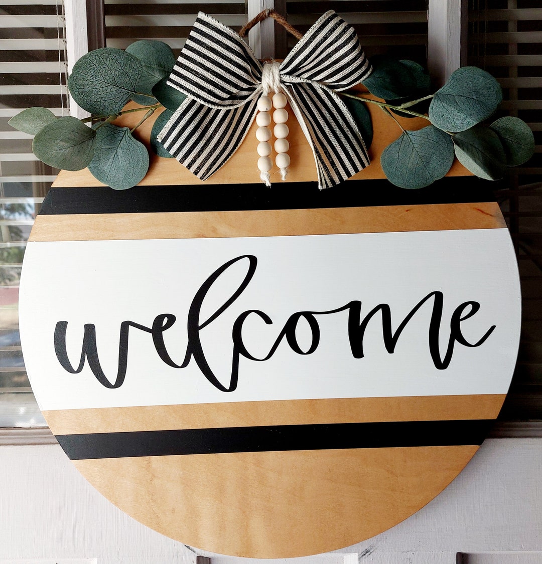 Welcome Doorhanger | Farmhouse Doorhanger | Farmhouse | Boho Doorhanger ...