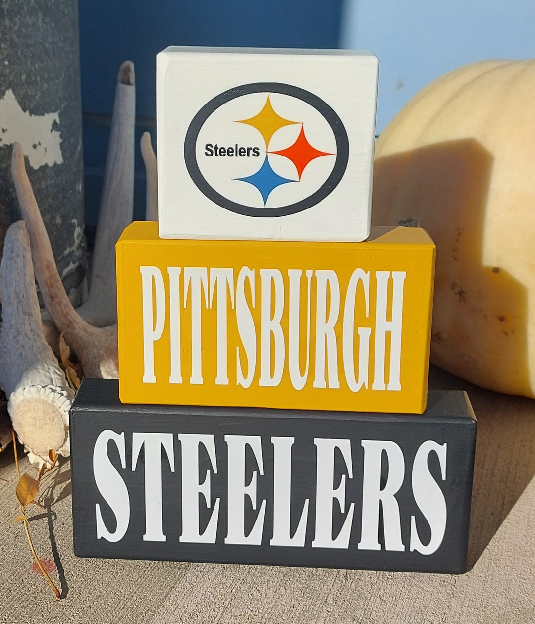 Steelers | NFL | Wooden Block Set - Etsy