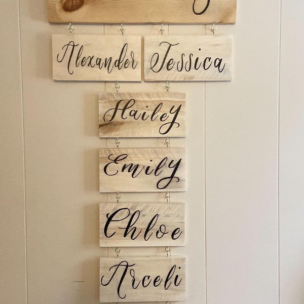 Hanging Name Sign - Etsy