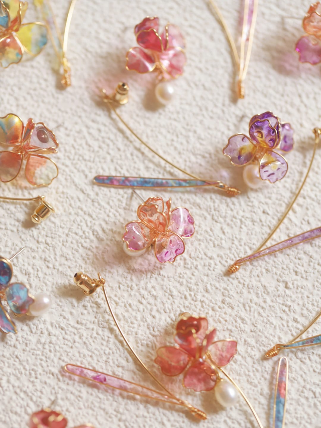 Iris Pearl Brooch Pins, Unique Gift for Her, Wedding Brooch Pins, Pink ...