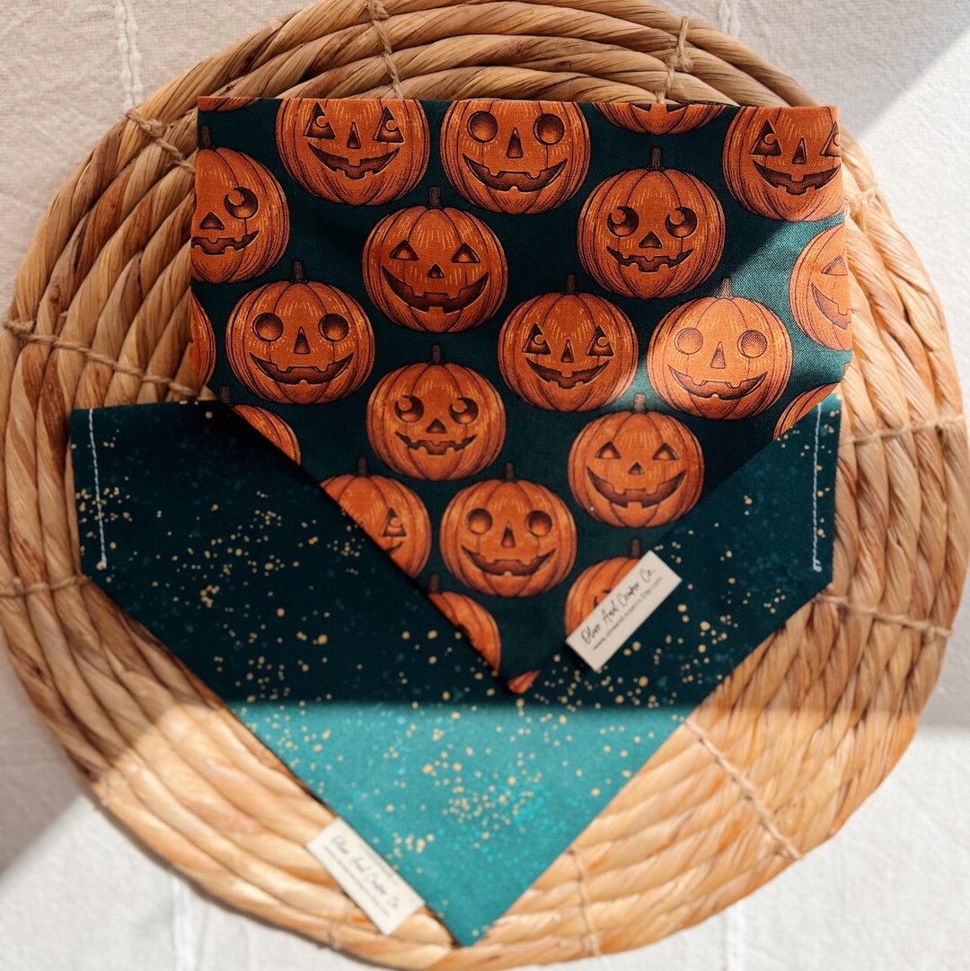 Jack-olanterns, Vintage, Metallic Paint, Splatter, Halloween Reversible ...