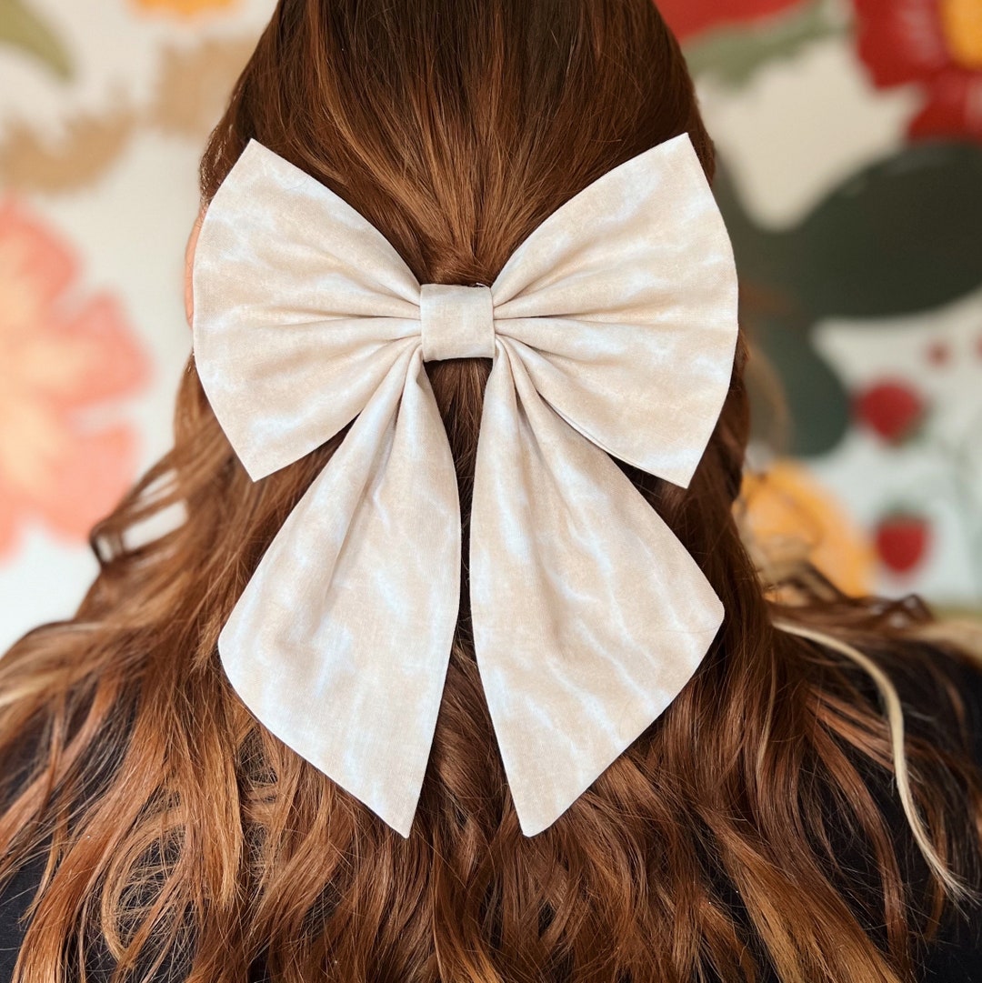 Sand, Sailor Hair Bow, Alligator Clip Hair Bow, Match Your Pup - Etsy