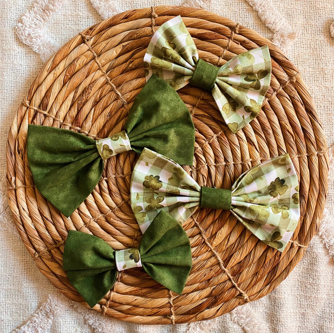 Green, Shamrock, Four Leaf Clover, Saint Patricks Day, Over the Collar ...
