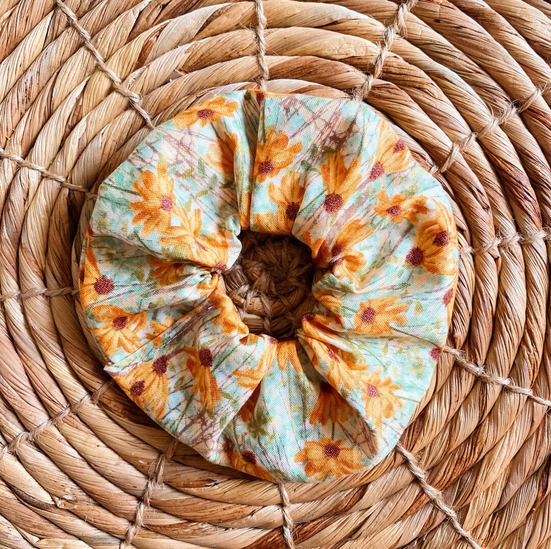 Wild Sunflower, Wildflower, Earthy, Boho, Spring Scrunchies, Scrunchie ...