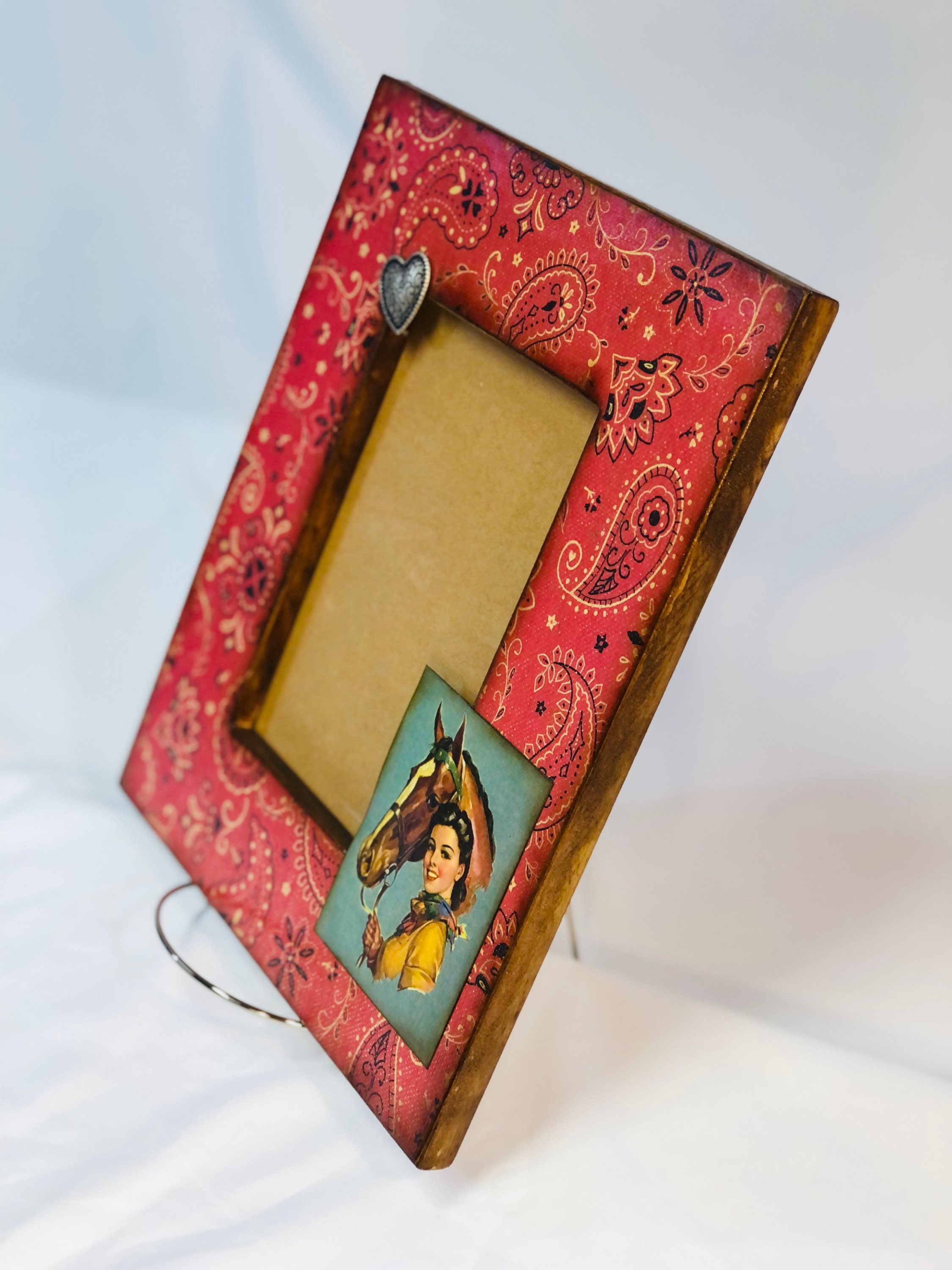 Bandana Cowgirl Frame - Etsy