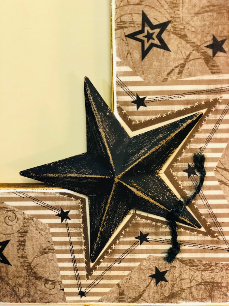 Navy Star Frame - Etsy
