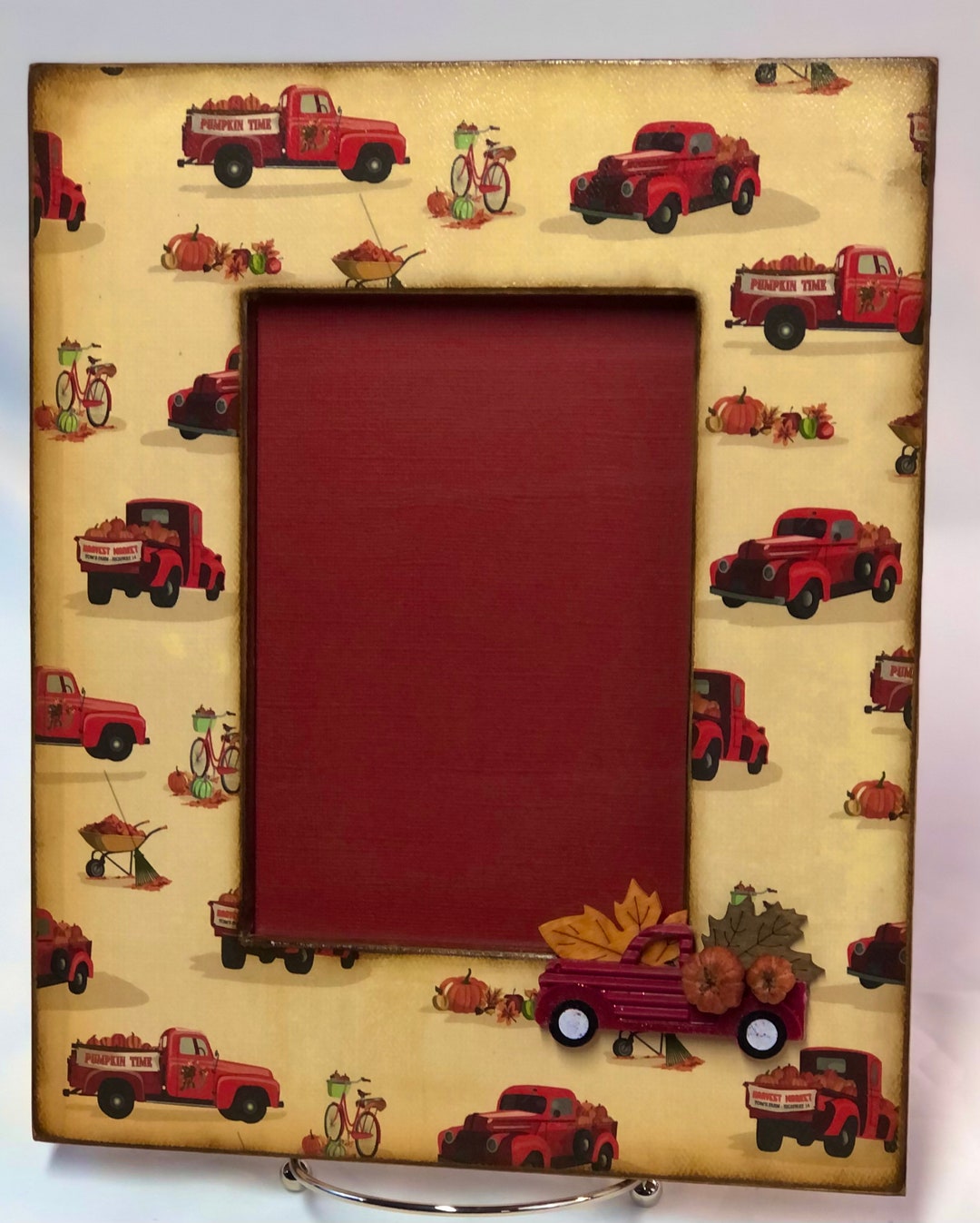 Little Red Truck Fall Frame - Etsy