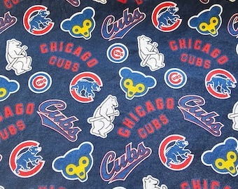 Chicago Cubs Print Fabric, 100% Cotton - Etsy