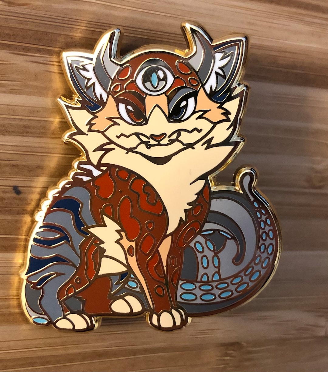 Aussie Hale Cthulu Cat Fursona Pins Enamel Pin - Etsy