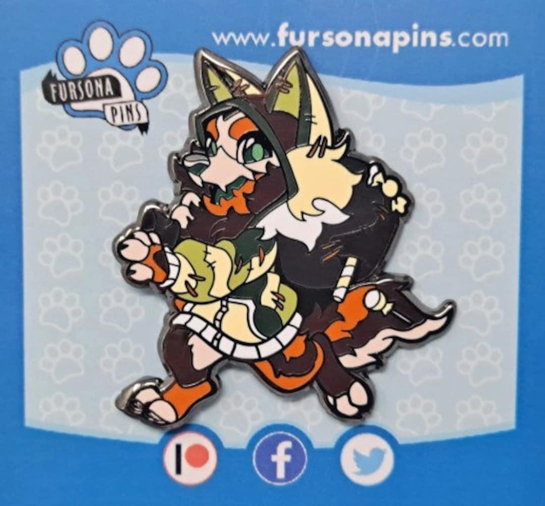 Fursona Pins Candy Thief Enamel Pin Mako - Etsy