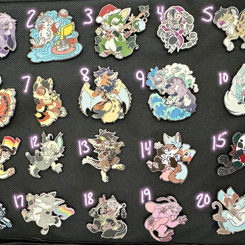 Furry Pins - Etsy