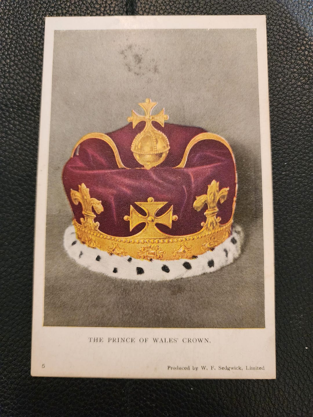 The Prince of Wales' Crown Postcard - Etsy