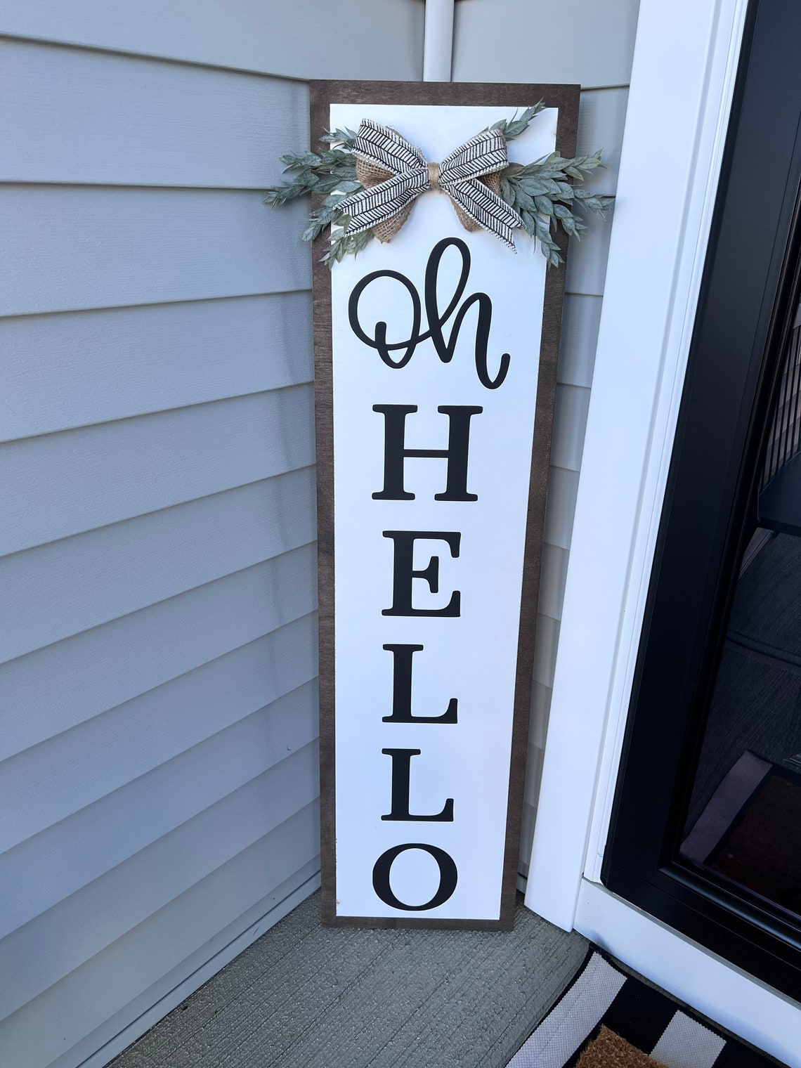 Oh Hello Porch Sign-oh Hello-porch Sign-door Leaner-oh - Etsy