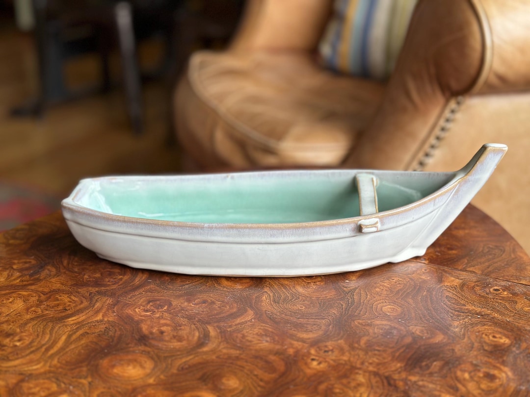 Asian Pottery Boat - Etsy
