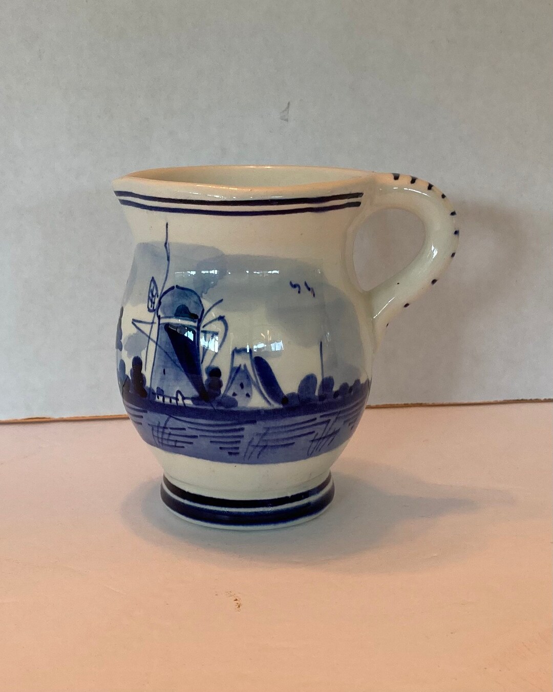 Small Vintage Delft Pitcher - Etsy