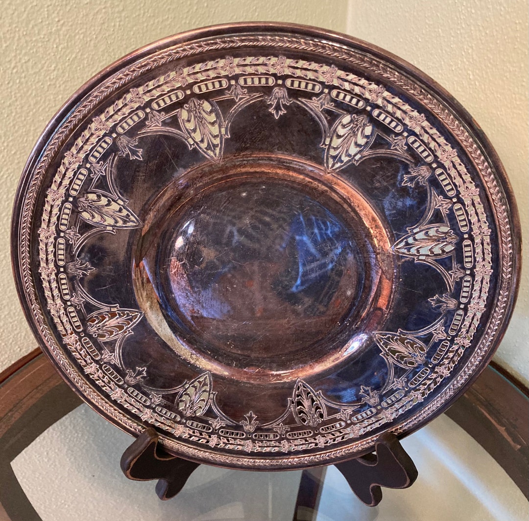 Vintage Benedict Silver Tone Plate #677 - Etsy