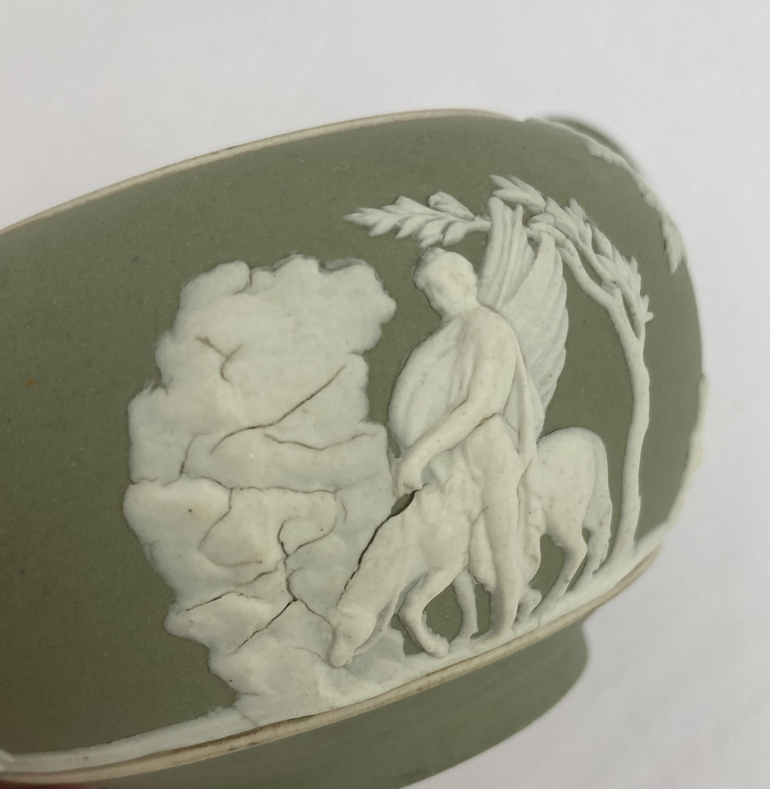 Antique Green Wedgwood Jasperware Creamer - Etsy