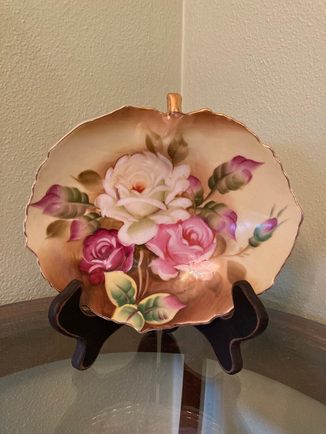 Vintage Hand Painted Lefton China Plate - Etsy