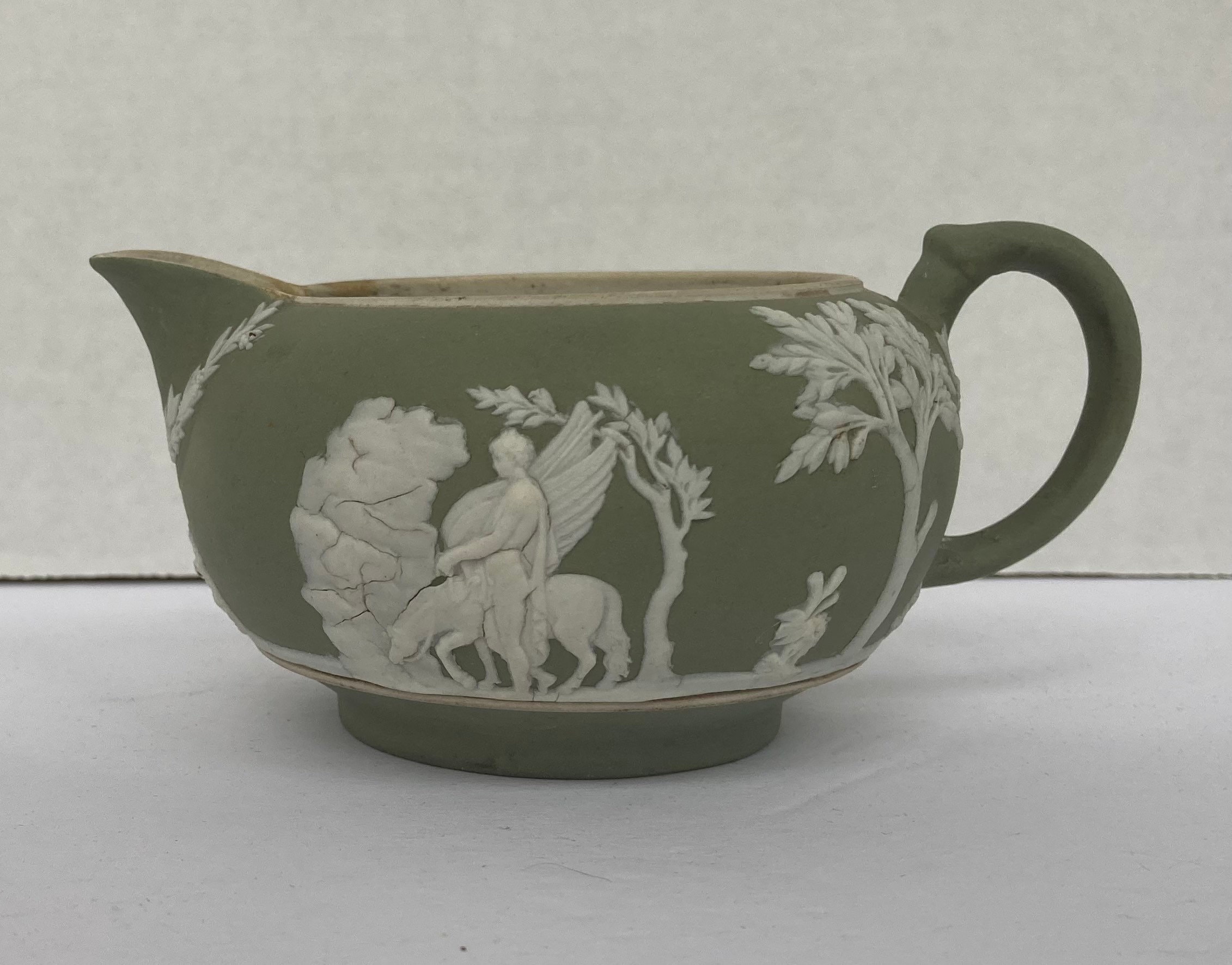 Antique Green Wedgwood Jasperware Creamer - Etsy