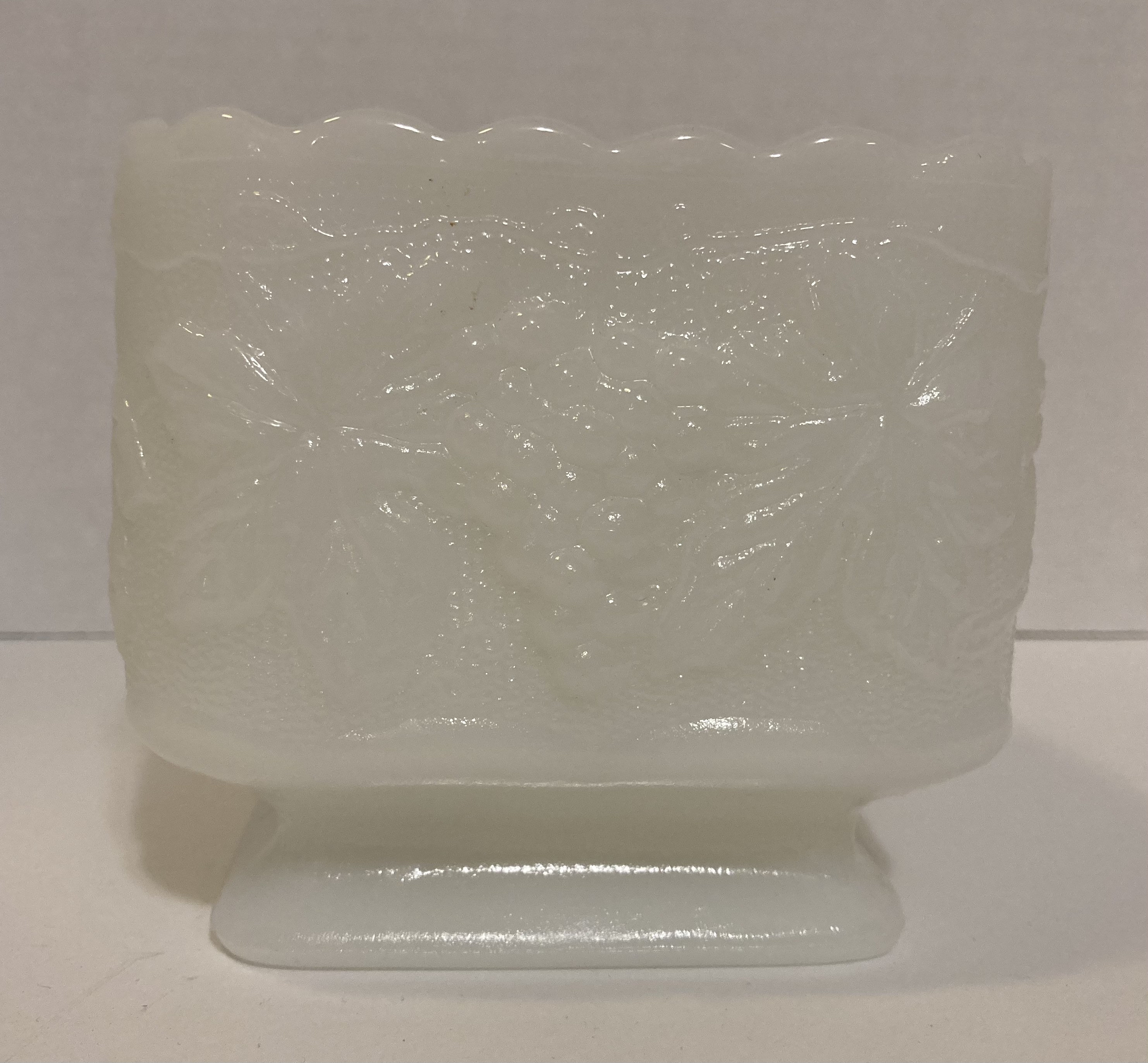 Milk Glass Square Candy Dish - Etsy