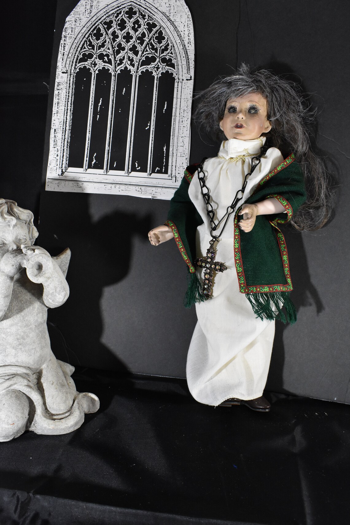 Creepy Art Doll, Evil, Haunted, Halloween, Gift, Vintage Doll, One of a ...