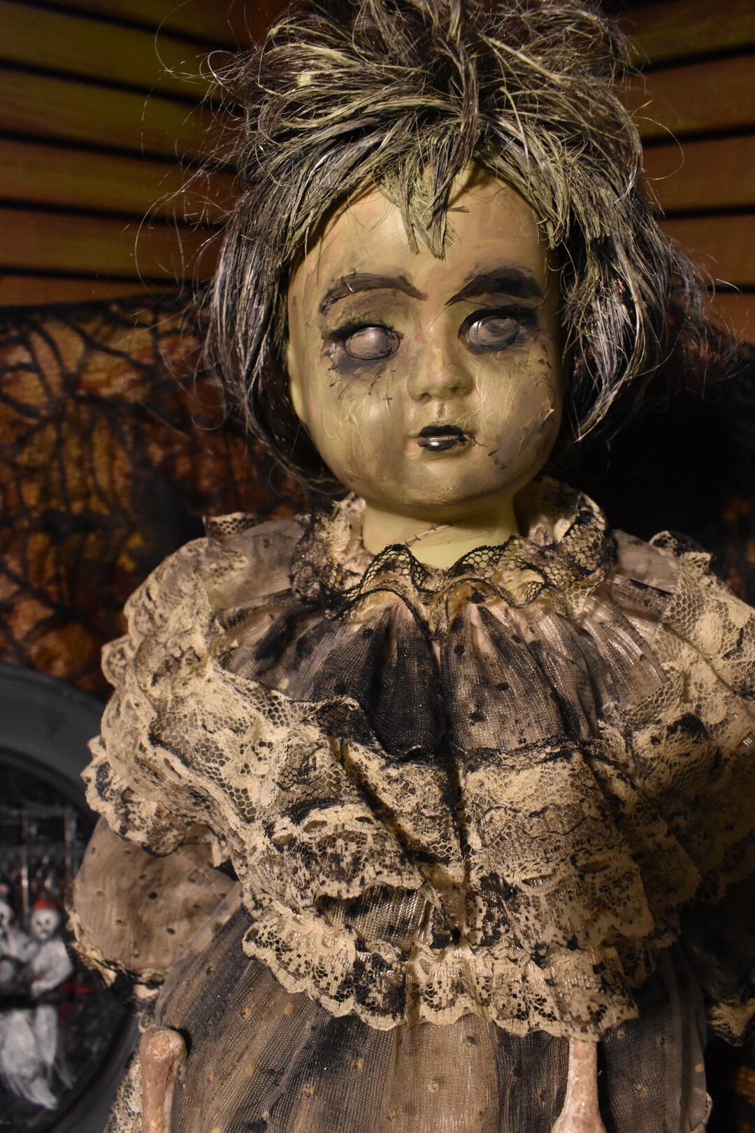 Creepy Doll, Horror, Halloween, Seasonal Decor, Art Vintage Doll, Haunted, Possessed - Etsy