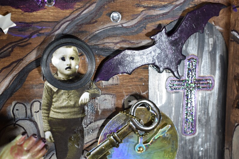 Creepy Shadow Box, Gift, Halloween Decor, One of a Kind, Steamunk ...