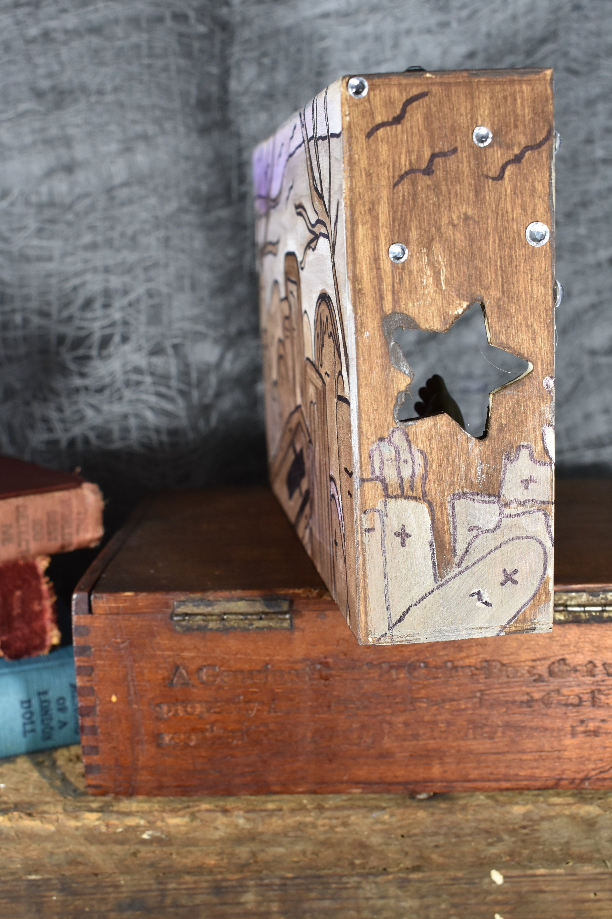 Creepy Shadow Box, Gift, Halloween Decor, One of a Kind, Steamunk ...